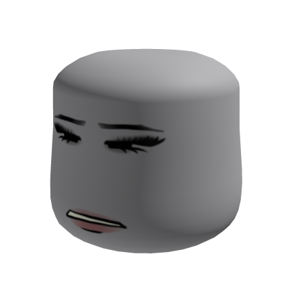 Sleek Tired Girl (Lowered,Black,v2) - Dynamic Head - Roblox