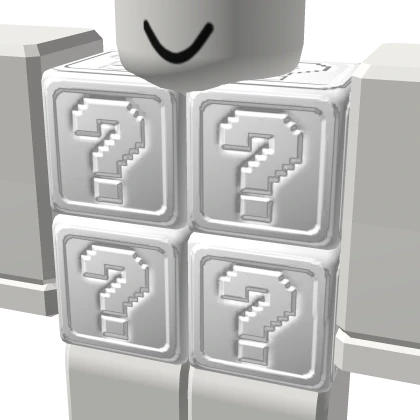Lucky Block Body R6 | White - Torso | Roblox Item - Rolimon's