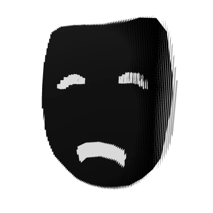 [ANIMATED] BLACK/WHITE TRAGEDY MASK | Roblox Item - Rolimon's