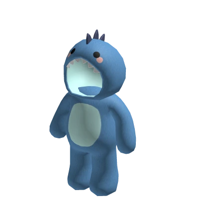 Fluffy Dinosaur Onesie (Blue) | Roblox Item - Rolimon's