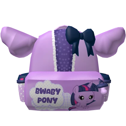 Cute Purple Baby Pony Backpack | Roblox Item - Rolimon's