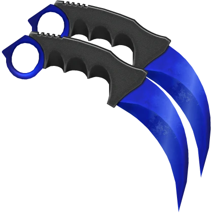 Blue Dual Karambits | Roblox Item - Rolimon's