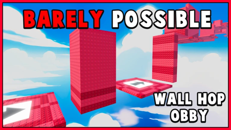 Apenas possível Wall Hop Obby - Roblox