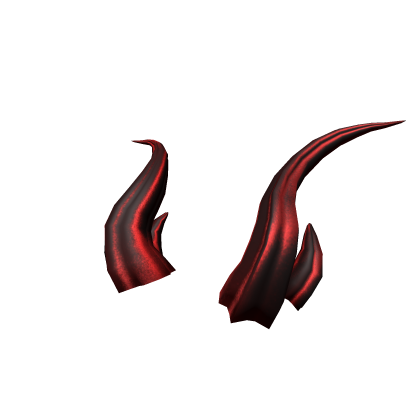 red Iron Steel Horns - Roblox
