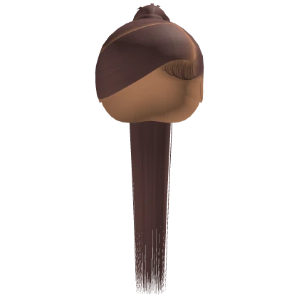 Long High Swoop Ponytail [Soft Pink] {Edges} | Roblox Item - Rolimon's
