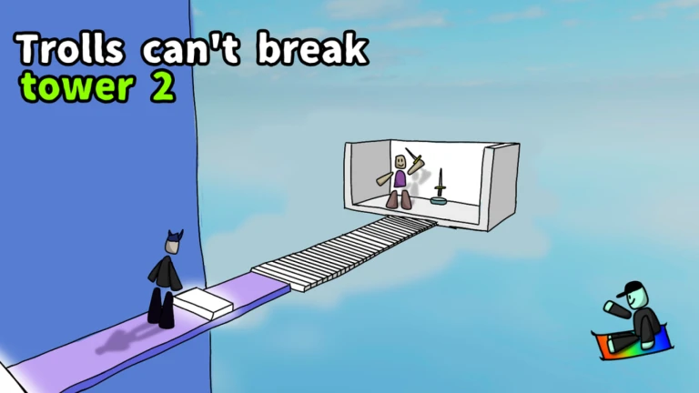Trolls can't break tower 2 - Roblox