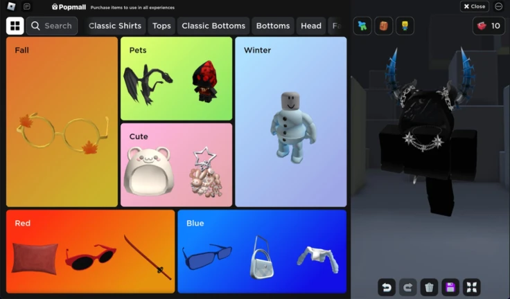Editor de Avatar de Catálogo - Roblox