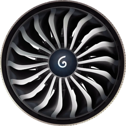 CFM LEAP 1A 1B 1C Engine (Smaller spiral)