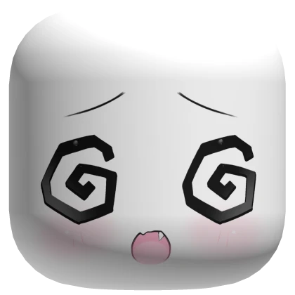 kawaii anime dizzy face mask | Roblox Item - Rolimon's