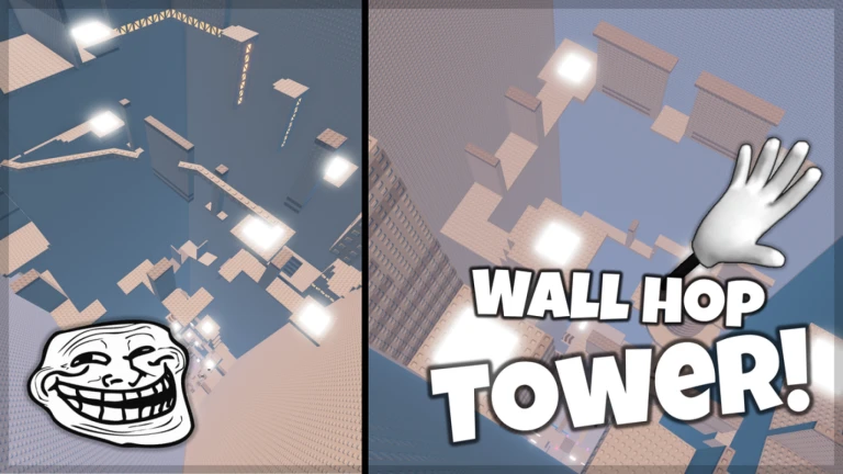 Wall Hop Tower Easy Stage Obby | Play on Roblox