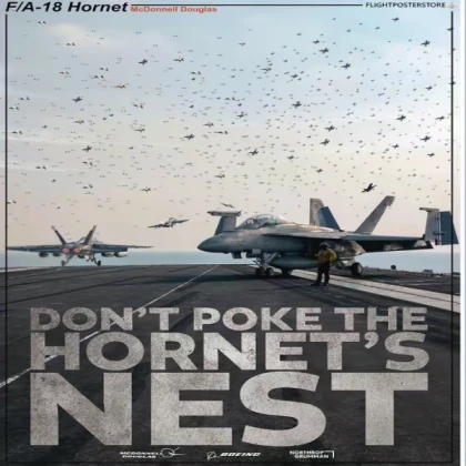 F18 propaganda poster