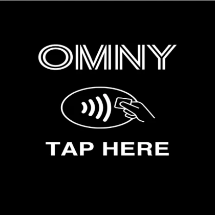 OMNY "Tap Here" Entry Sign