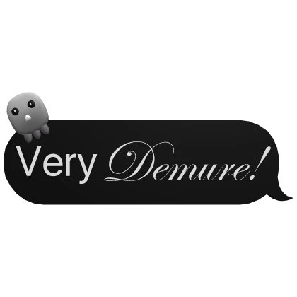 Very Demure. text | Roblox Item - Rolimon's