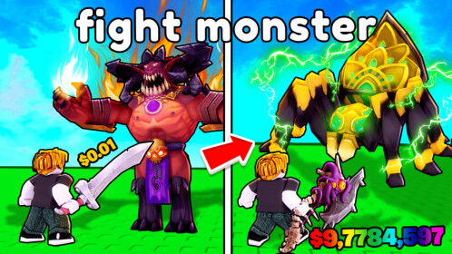 Melawan Monster - Roblox