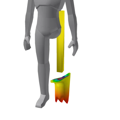 Silly Mini Happy Rainbow Cat - Left Leg | Roblox Item - Rolimon's
