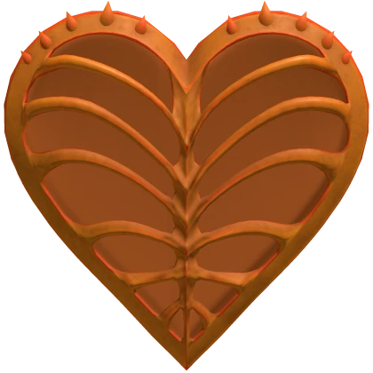 3.0 Heart Spine Orange Halloween Alien Demon Bone | Roblox Item - Rolimon's