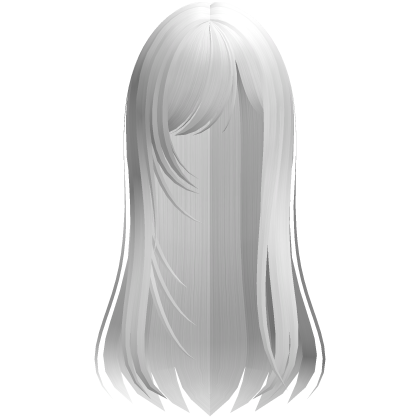 Pelo emo blanco largo gótico horror fatal - Roblox
