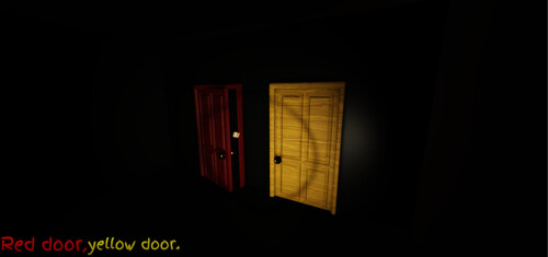 Puerta roja, puerta amarilla. - Roblox
