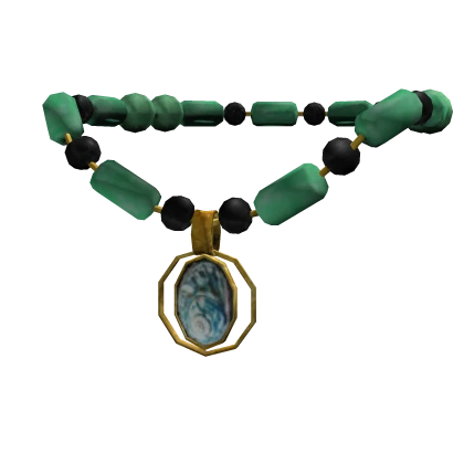 Jade Necklace with Shell Pendant | Roblox Item - Rolimon's