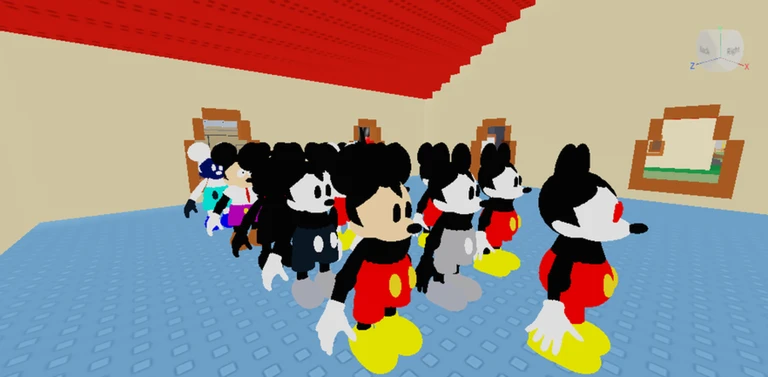 Sobrevive a la familia Peppa Pig y Mickey Mouse - Roblox