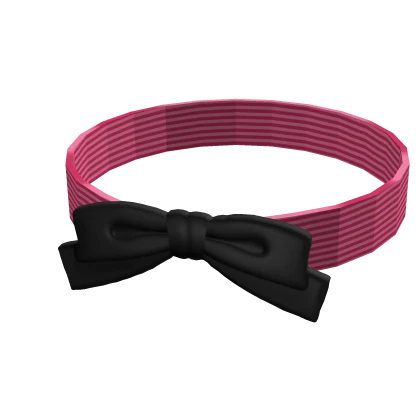 Scene Pink and Black bow necklace!! | Roblox Item - Rolimon's