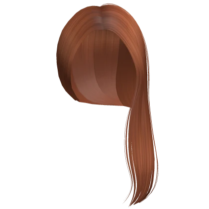 Side Swept Long Straight Hair Bussdown (Ginger) | Roblox Item - Rolimon's