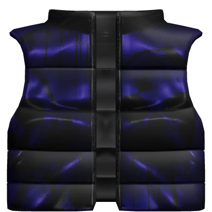 Dark Blue Skeleton Leather Puffer Vest 1.0 | Roblox Item - Rolimon's