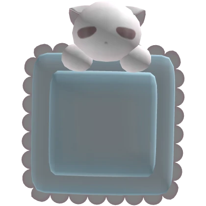 kawaii little kitten face patch in blue | Roblox Item - Rolimon's