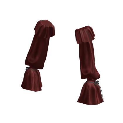 🖤 gothic ruffle flowy sleeves dark red & black | Roblox Item - Rolimon's