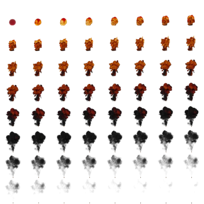 Realistic Explosion: Flipbook