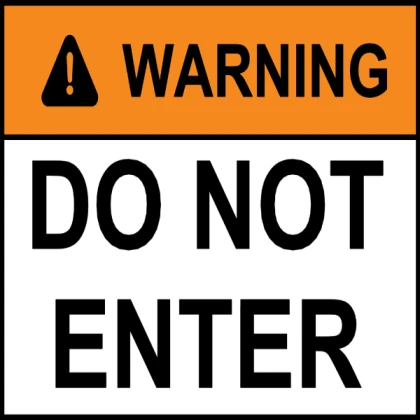 Warning sign