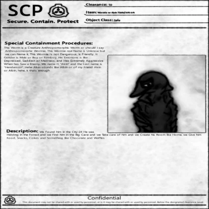 Special Containment Procedures Document of Alvin