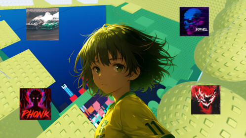 برج TROLL Phonk 藍 - Roblox