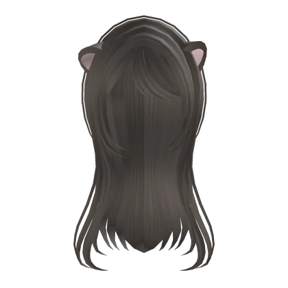 Cute Long Ash Blonde Hair w/ Cat Ears | Roblox Item - Rolimon's