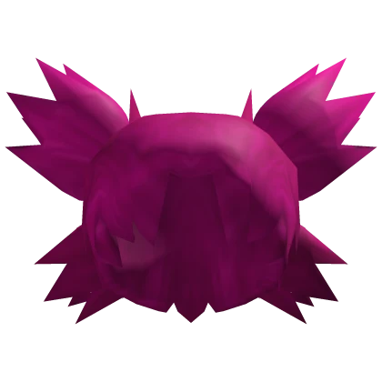 Classic Spiky Clover Pigtails [Magenta] | Roblox Item - Rolimon's