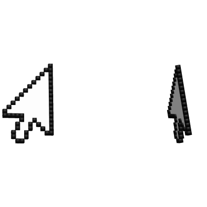 y2k Frutiger Aero Mouse Cursor Hair Clips - Roblox