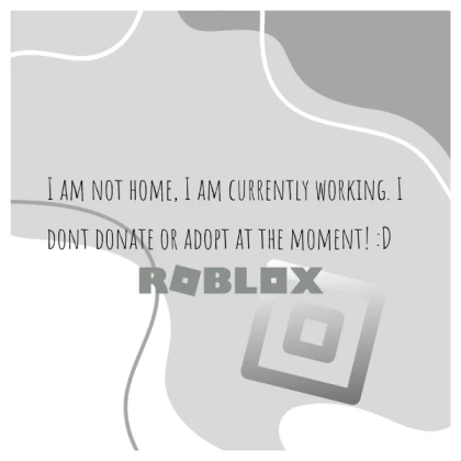 bloxburg do not disturb sign