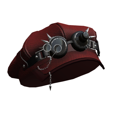 Red 3.0 Newsboy Cap dengan Kacamata - Roblox