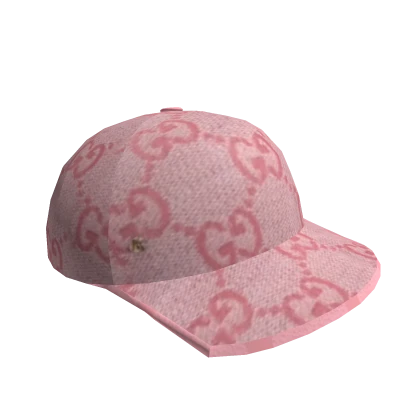 Jumbo Rose Casquette en toile GG Pink | Roblox Item - Rolimon's