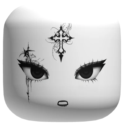 moe emo goth cross anime face girl mask kawaii ୨ৎ | Roblox Item - Rolimon's