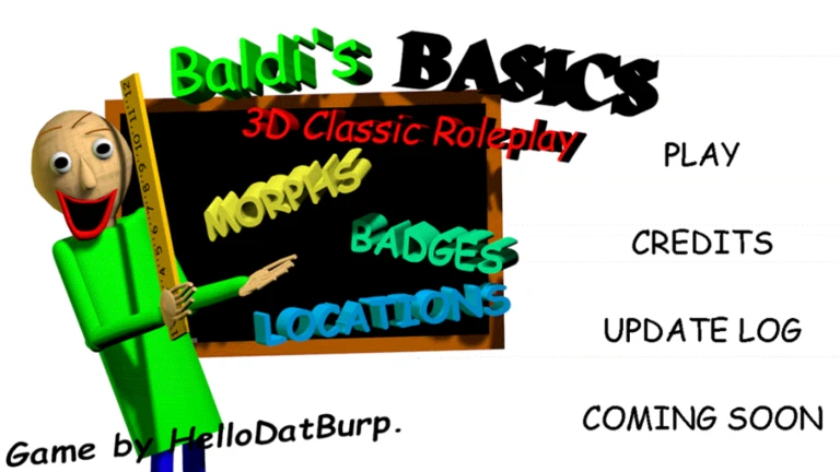 [OLD] Juego de rol clásico de Baldi - Roblox