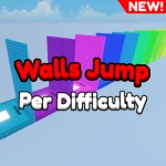 [ ☢️ ] Stud Walls Jump Per Difficulty Chart Obby - Roblox