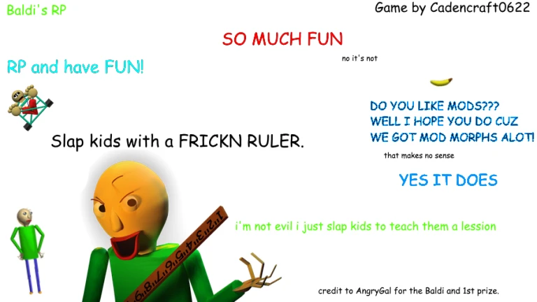 (HAY UNA GRAN ACTUALIZACIÓN) RP de Beta Baldi - Roblox