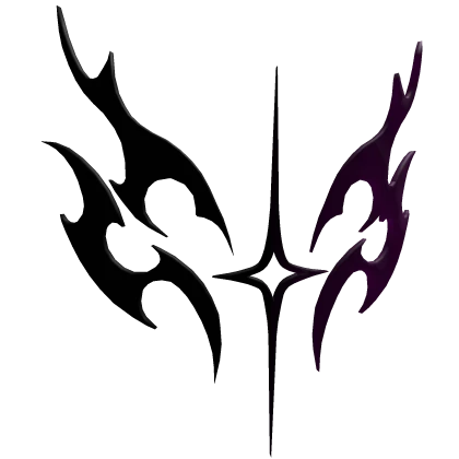 Black & Purple Demonic Face Mark – Duality Curse | Roblox Item - Rolimon's