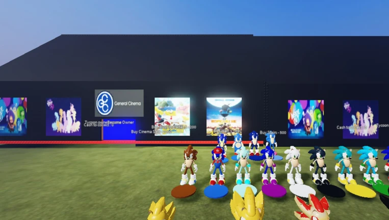 ALL SONIC AND TAILS CINEMA TYCOON - Roblox