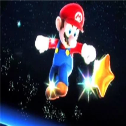 Super mario Galaxy Mario getting a power Star