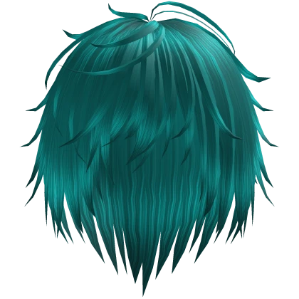 Cyan Unkept Wispy Emo Hair | Roblox Item - Rolimon's