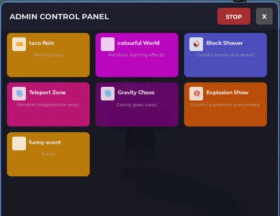 Admin abuse panel - working