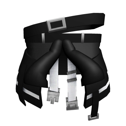 Chaqueta con cintura de moda en blanco y negro - Roblox