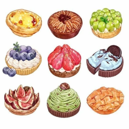 Cute Custard Selection decal